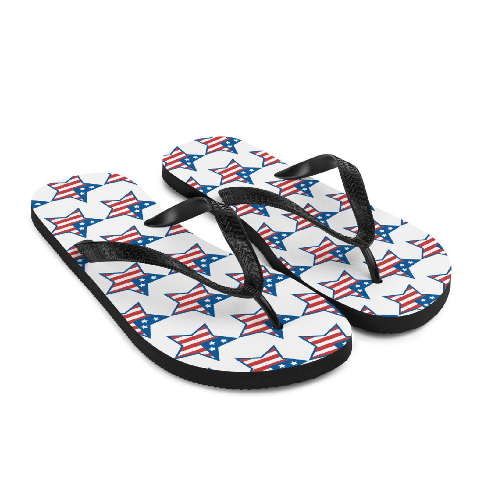 USA Star Spangled Flip-flops - Etsy