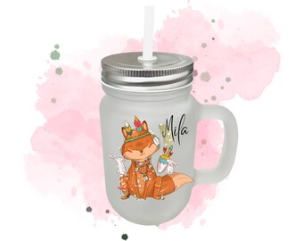 Fox Mason Jar - Etsy