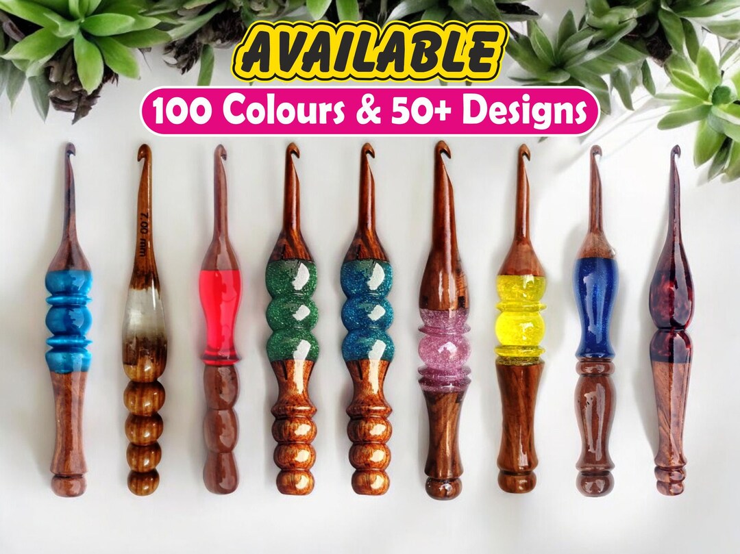Unique Handcrafted Crochet Hook for Knitting Soft Grip Handle Ergonomic ...