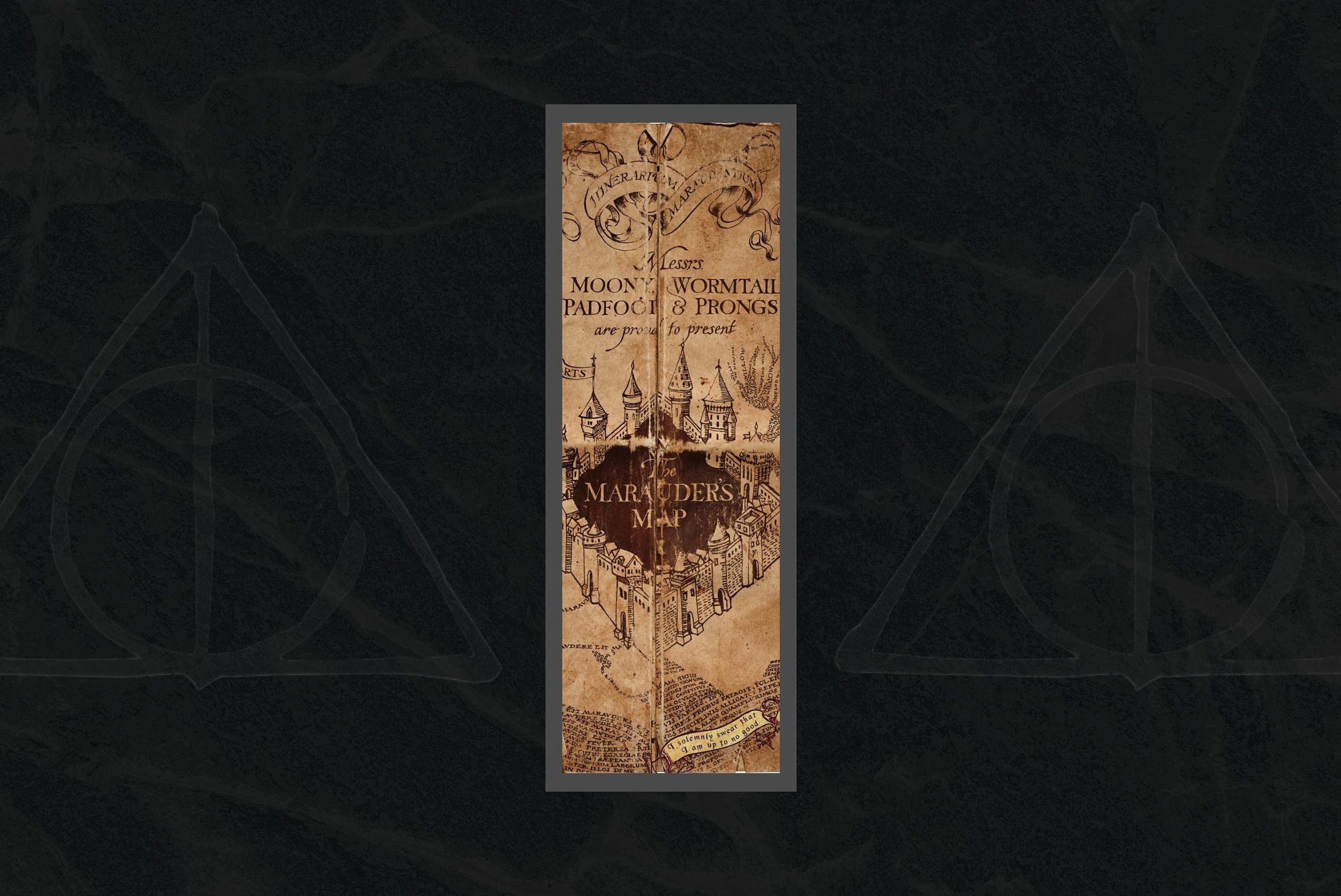 Harry Potter Marauders Map Inspired Bookmark Printable - Etsy