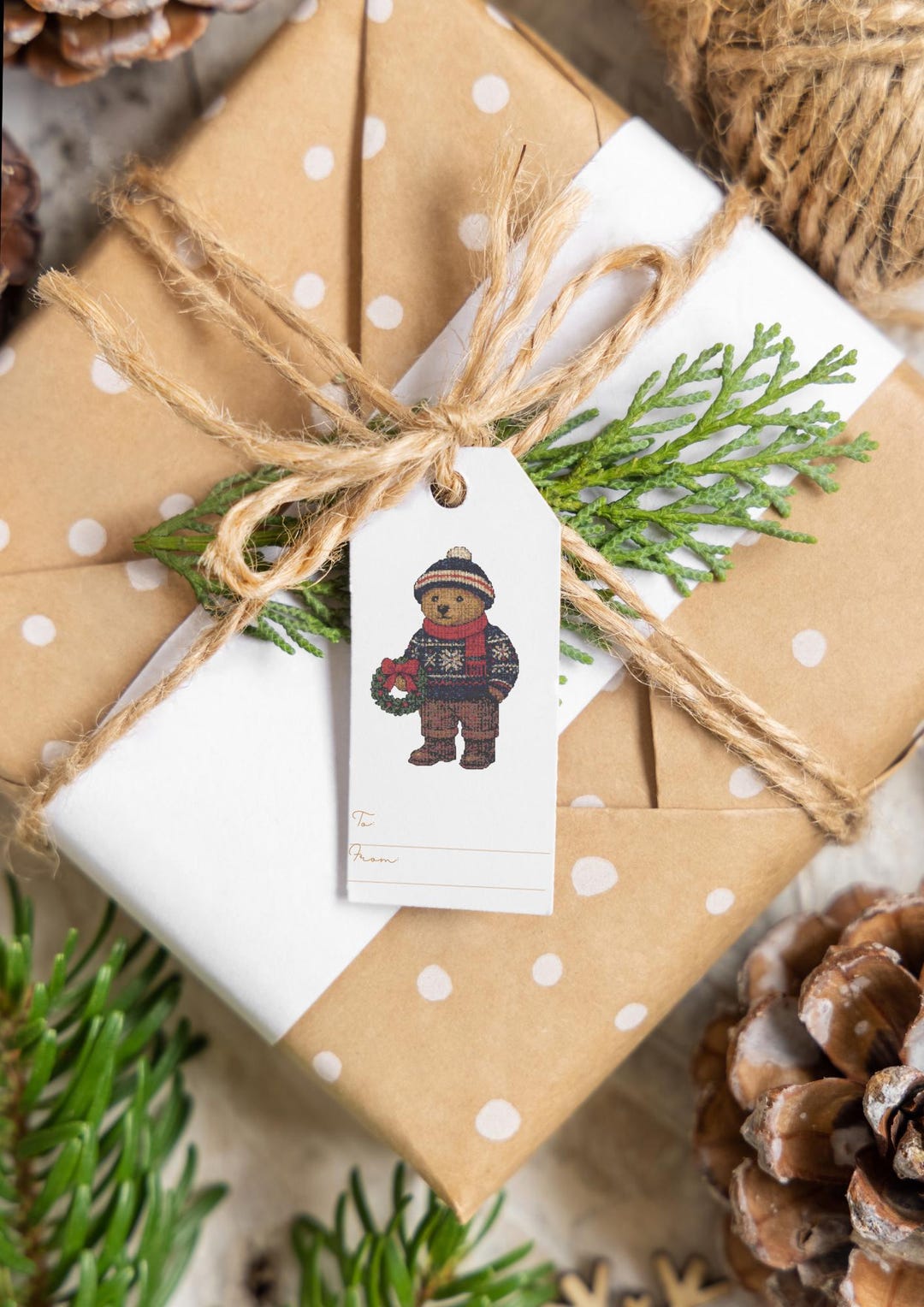 RL Inspired Christmas Gift Tags - Instant Download - Etsy