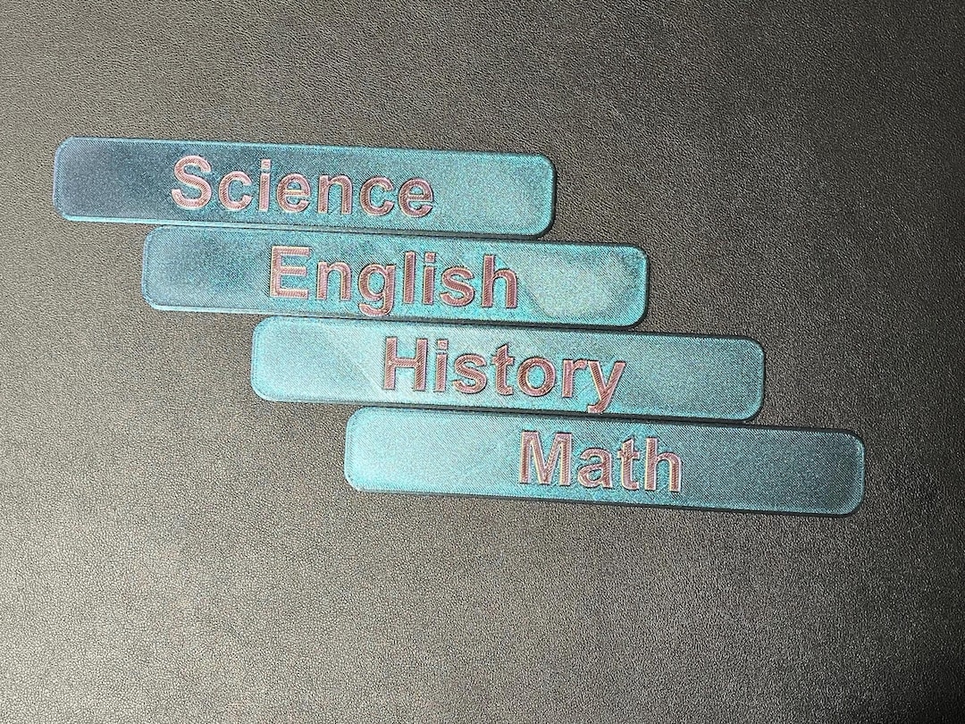 School Bookmarks Math, English, Science, History - Etsy