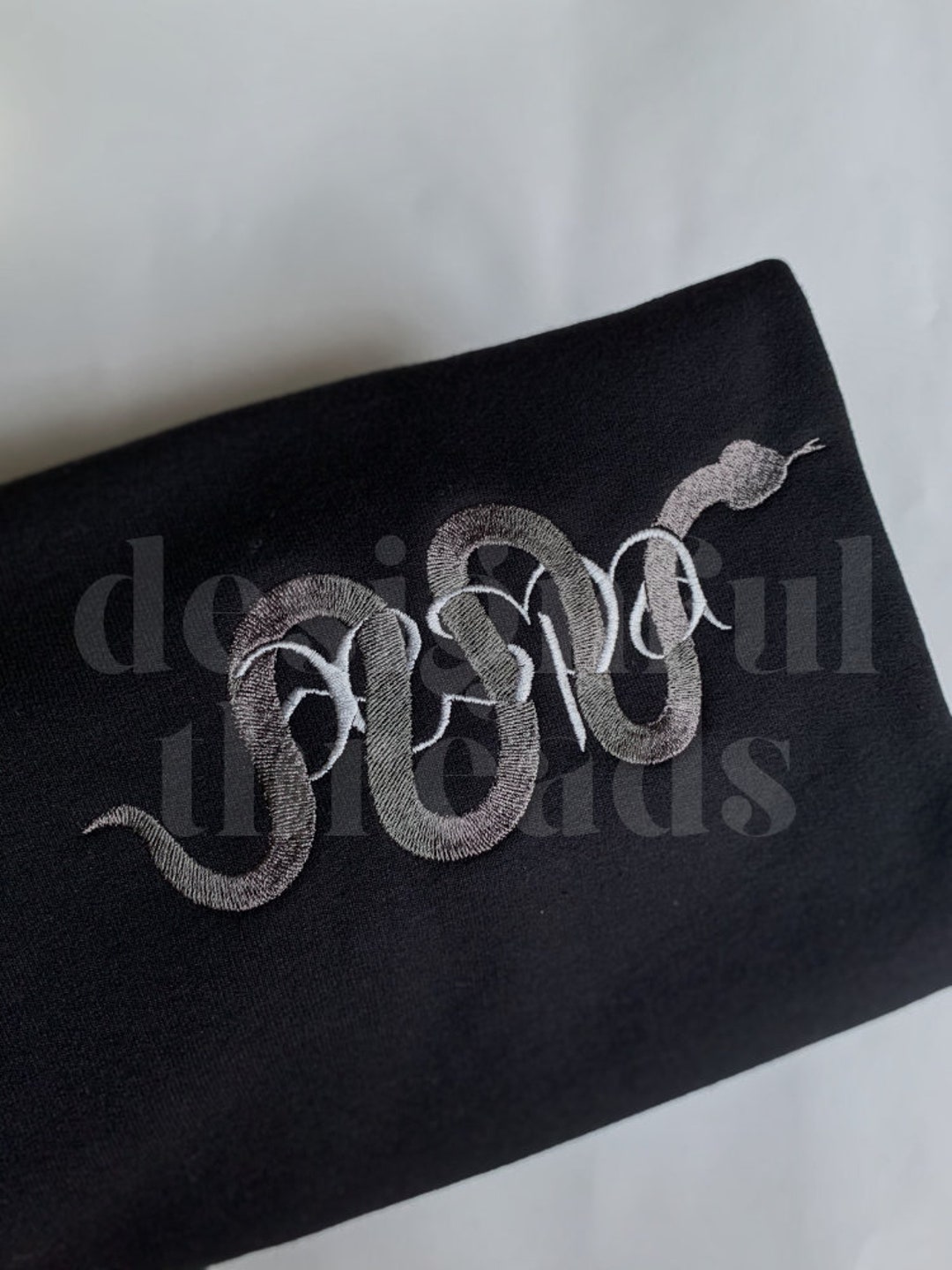 Aespa Black Mamba Snake KPOP Merch Inspired Embroidered Crewneck Hoodie ...