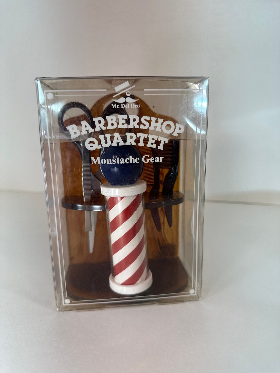 Barbershop Quartet Mustache Beard Grooming Gift Hipster Brush Comb ...