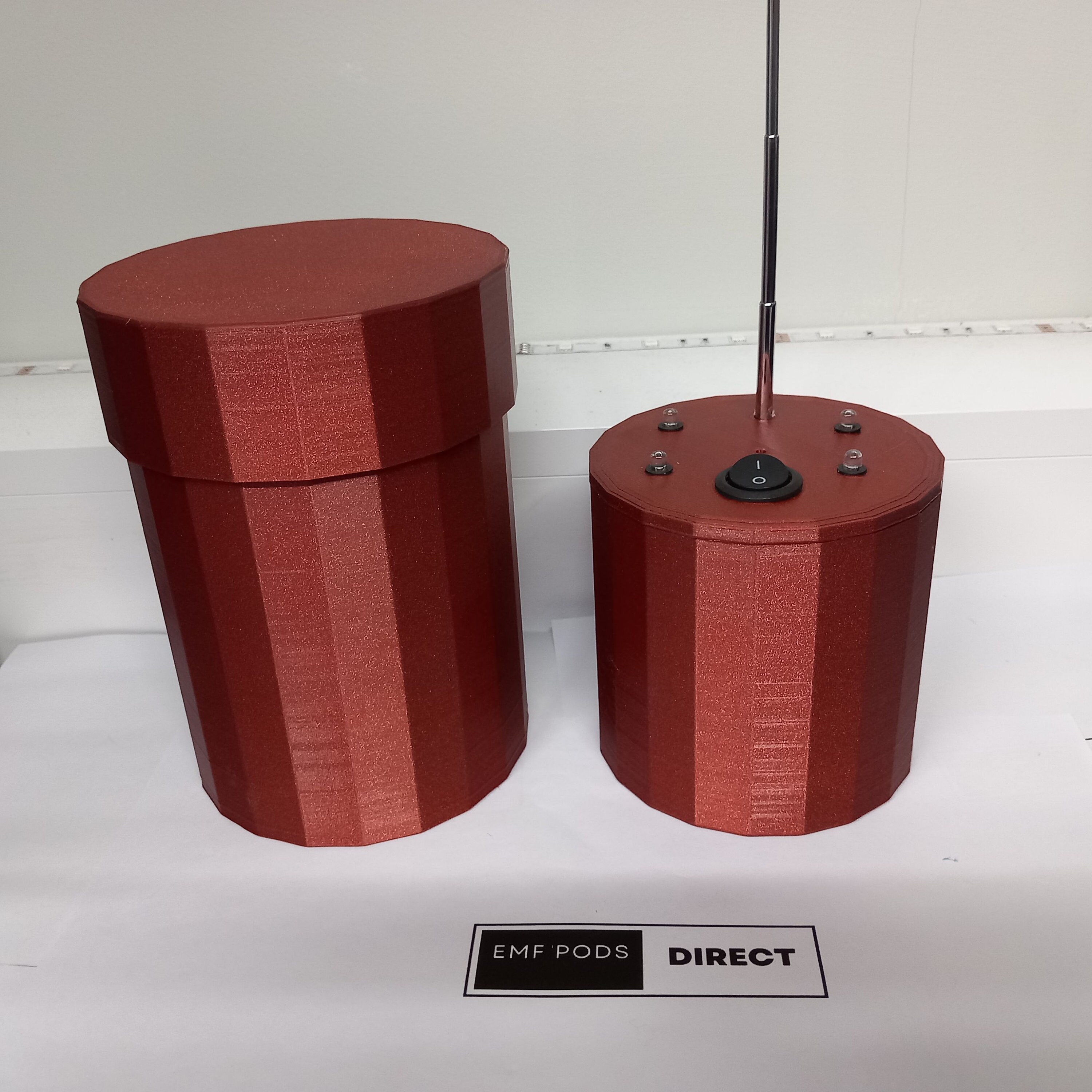 Glitter RED Emf Pod for Ghost Hunts and Paranormal Investigations ...