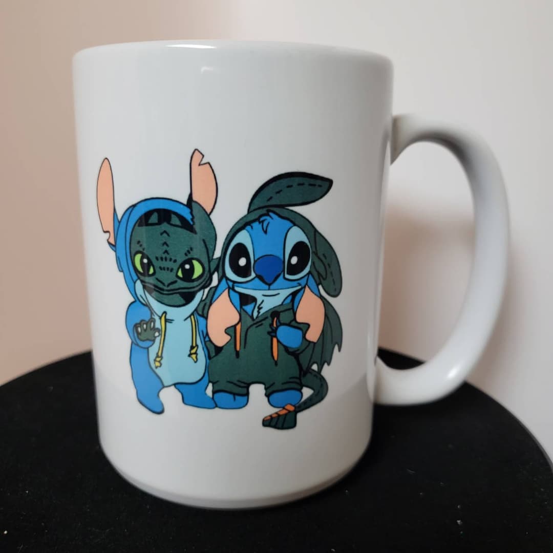 Stitch and Toothless Coffee Mug, Disney Mug, Best Friends - Etsy