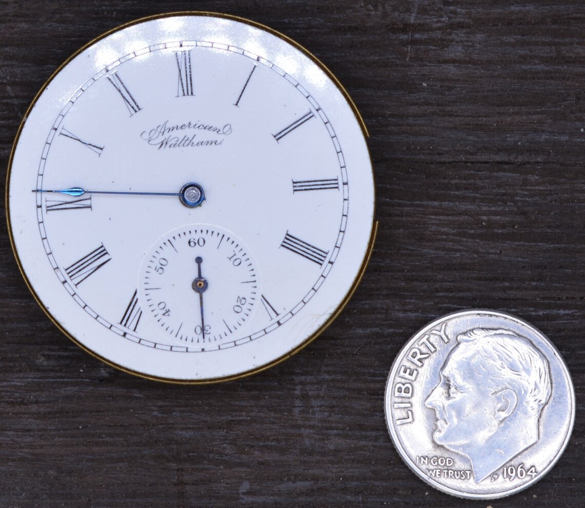 Vintage Waltham Pocket Watch Movement Complete but Not - Etsy
