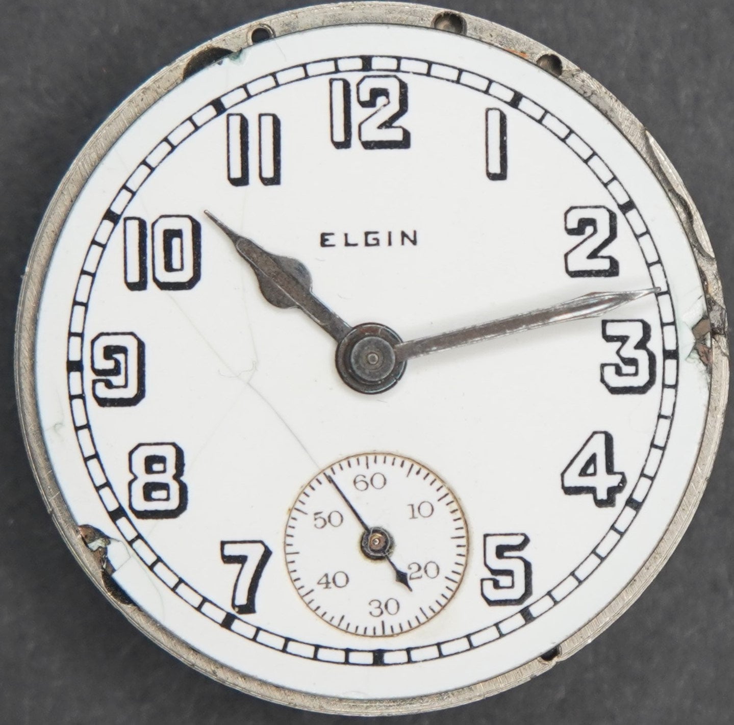 Vintage Elgin Pocket Watch Movement. Complete and Ticking Good Staff ...