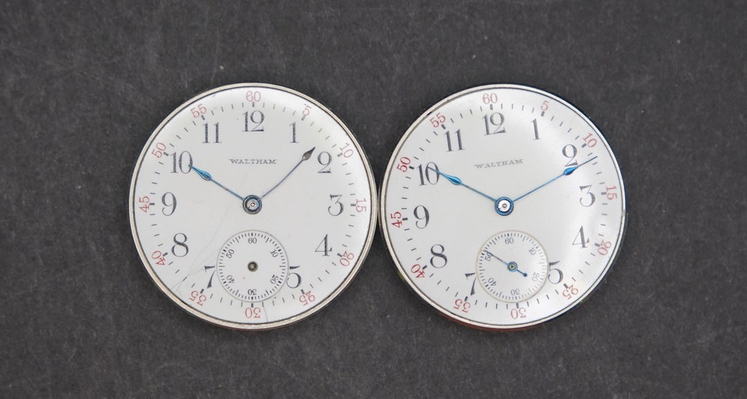 Vintage Waltham Watch Movements, 1908, Size 0, Grade 110 & 161 (not ...