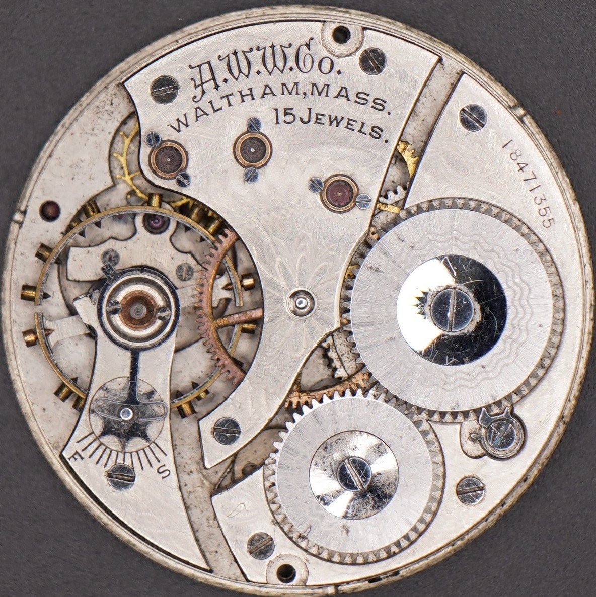 Vintage Waltham Watch Movement. Complete Not Running. Year 1912, Size ...