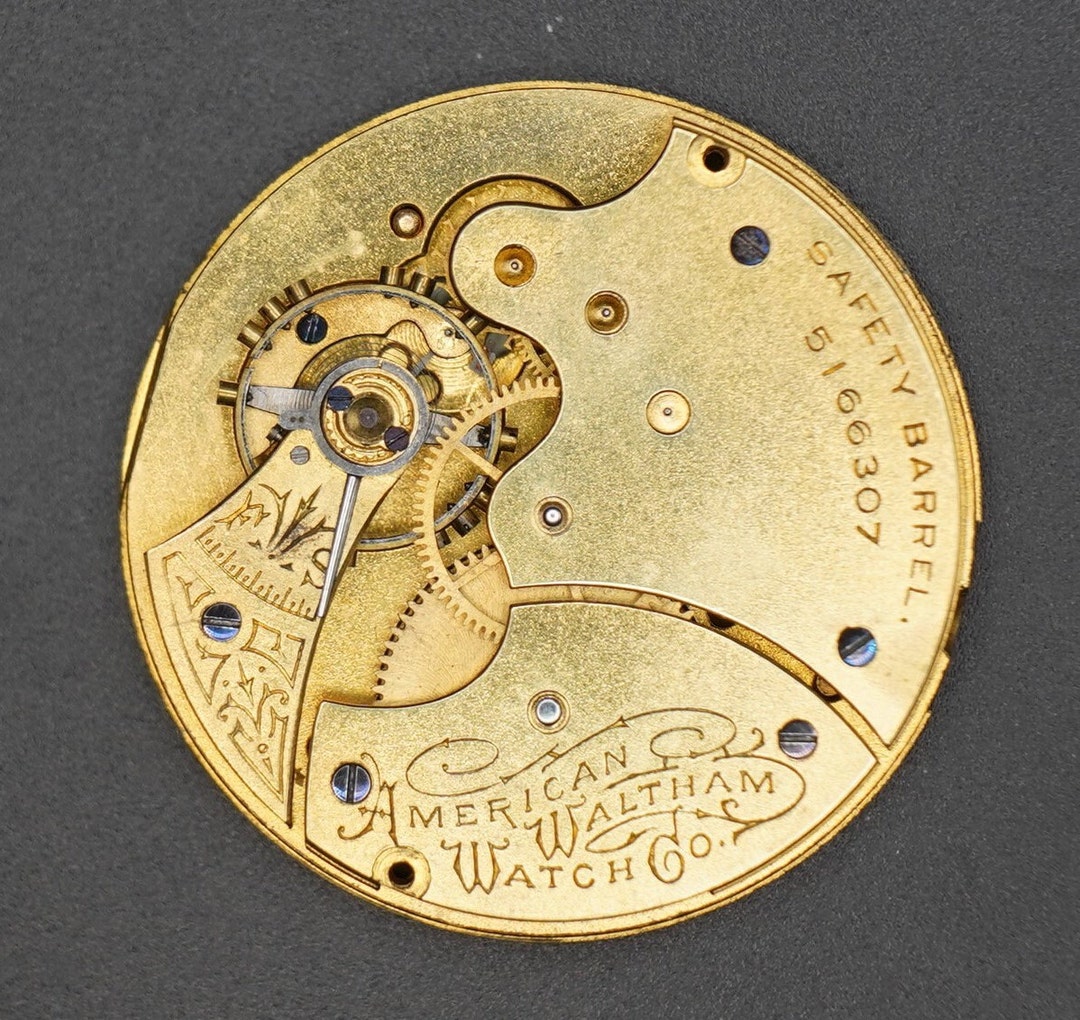 Vintage Waltham Watch Movement. Complete, Not Running. Year 1891, Size ...