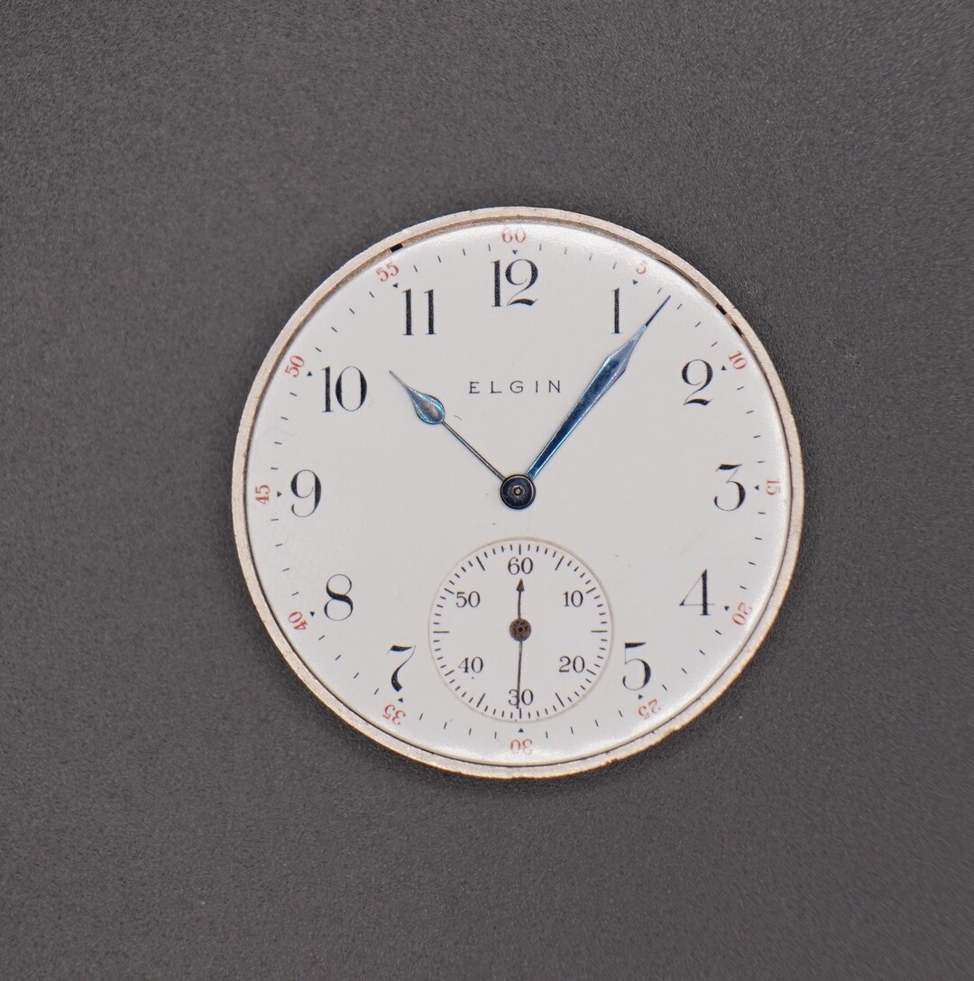 Vintage Elgin Pocket Watch Movement. Complete Not Running. Year 1926 ...