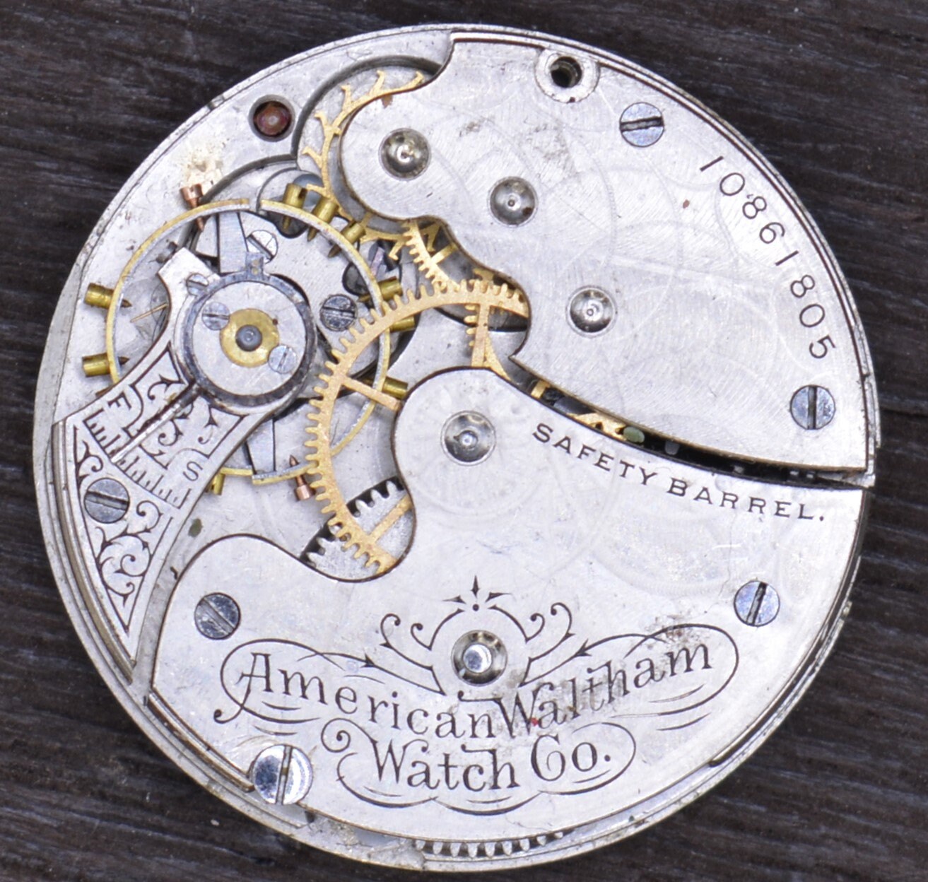 Vintage Waltham Pocket Watch Movement, Complete but Not Running ...