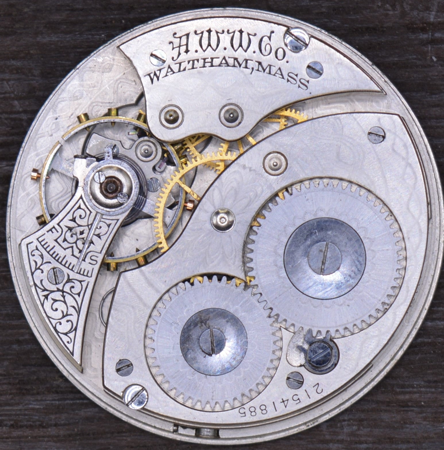 Vintage Waltham Pocket Watch Movement, Complete but Not Running ...