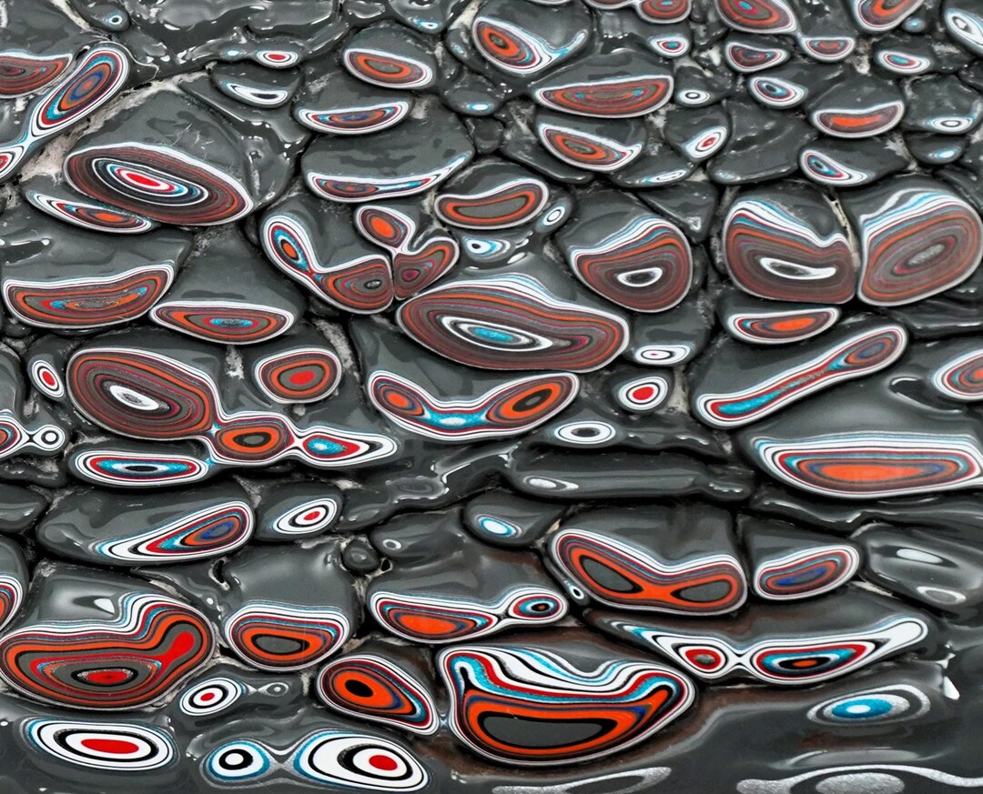 Raw Fordite Gorgeous, Rare and Unique Unfinished Slab for Jewelry ...