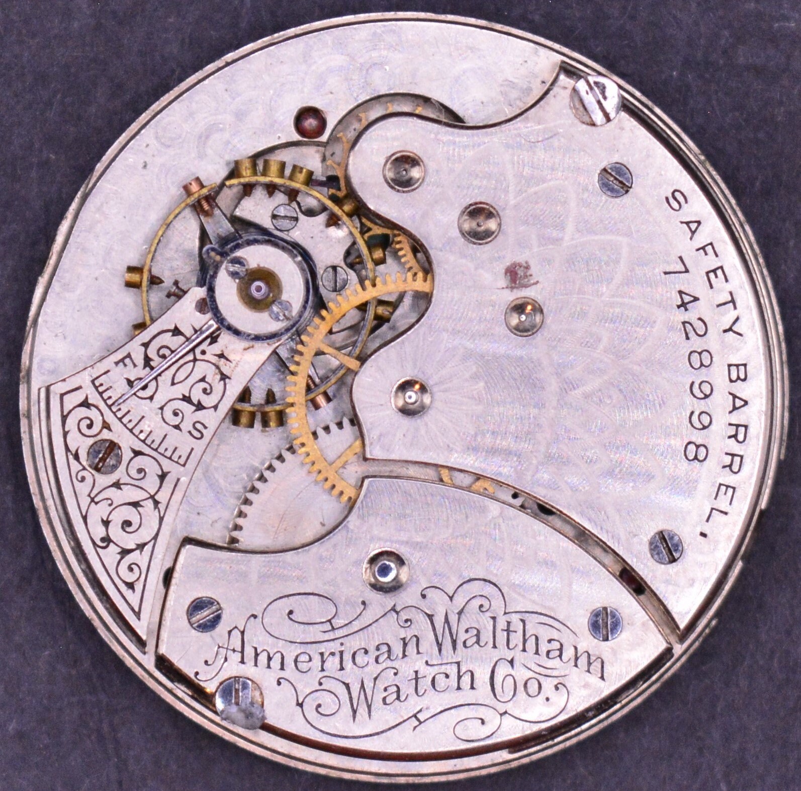 Vintage Waltham Pocket Watch Movement, Complete but Not Running ...