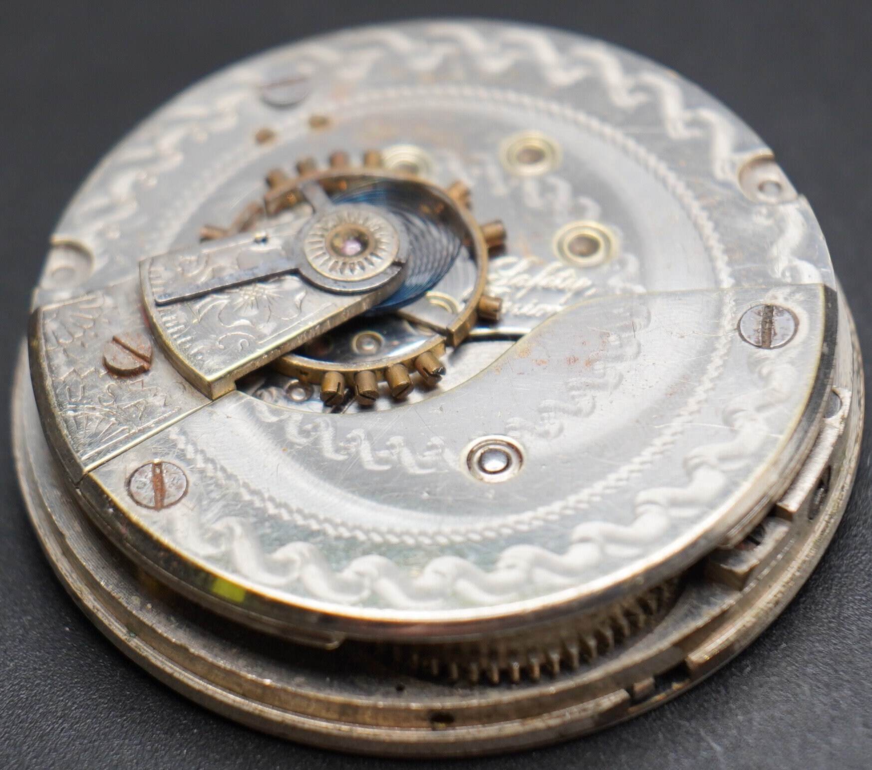 Vintage Trenton Watch Movement. Complete Not Running. Year 1892, Size ...