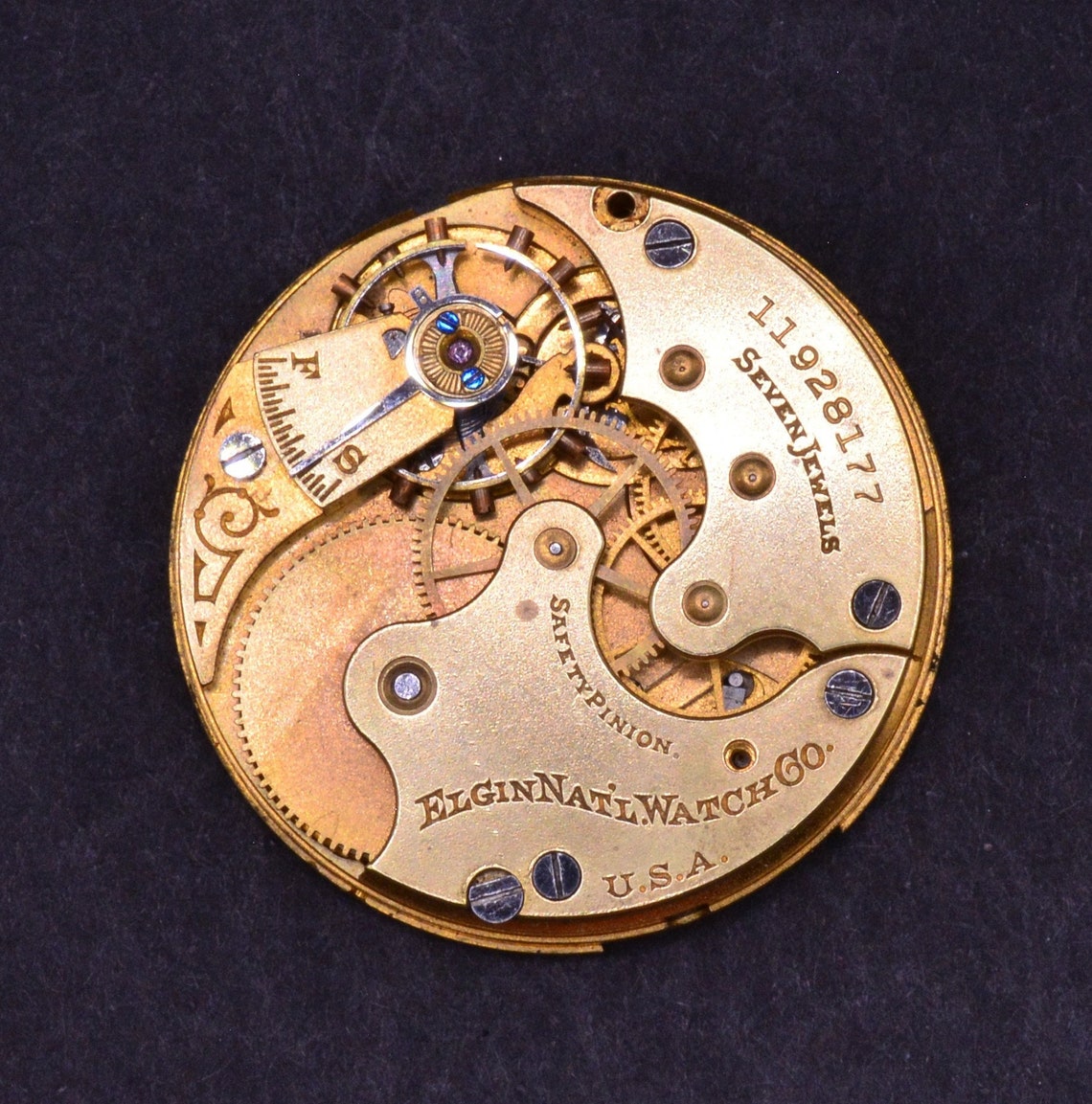 Vintage Elgin Pocket Watch Movement. Complete Not Running. - Etsy