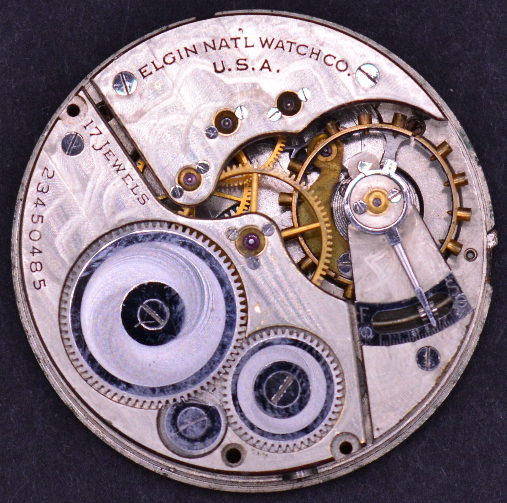 Vintage Elgin Pocket Watch Movement Complete Not Running. - Etsy