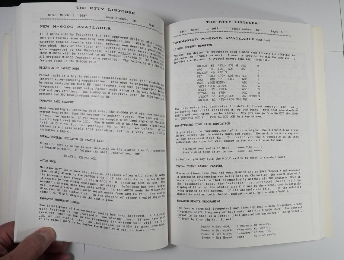 The RTTY Listener Book: Issues 1-25, 2nd Edition - 1991 Paperback - Etsy