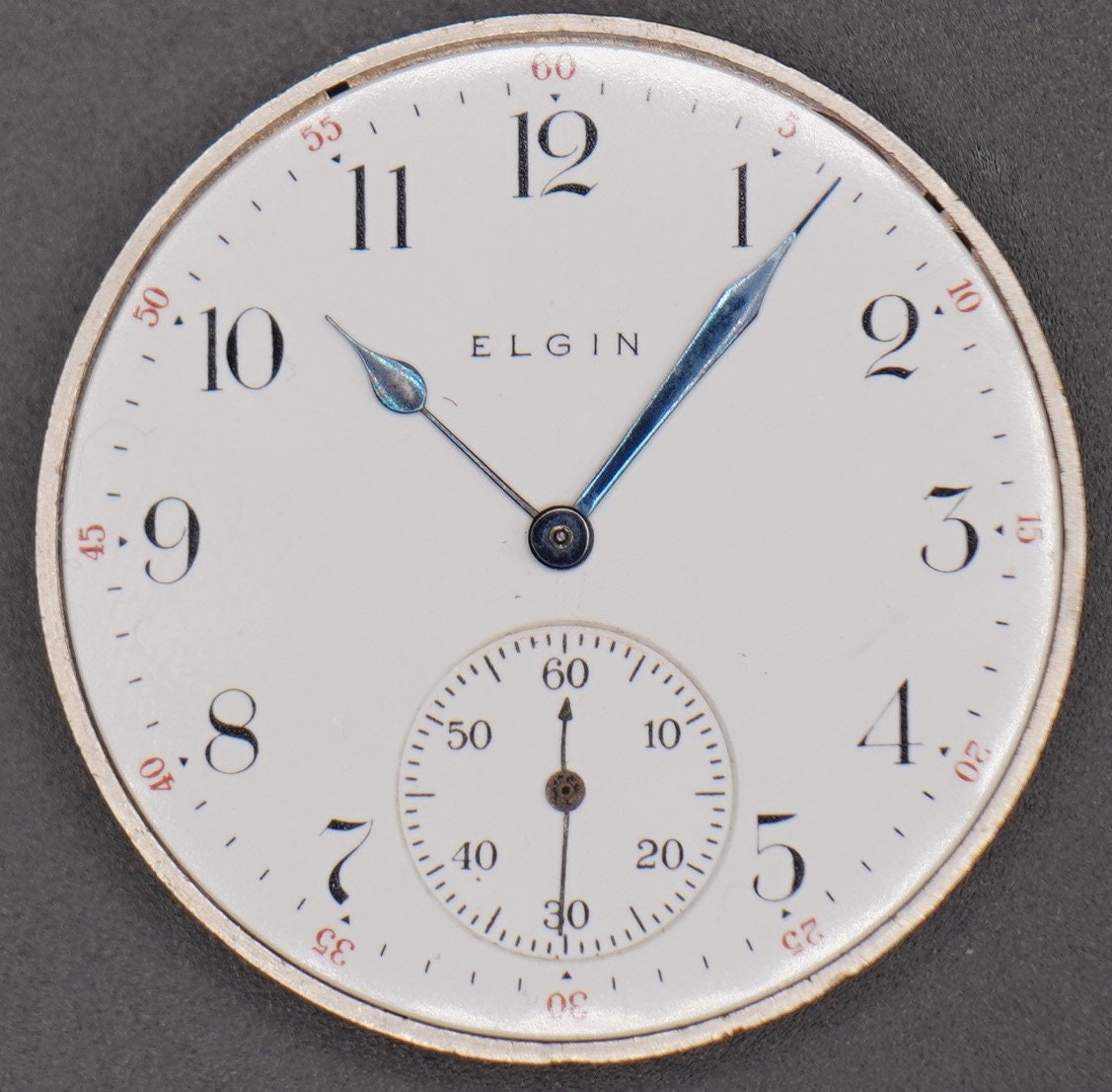Vintage Elgin Pocket Watch Movement. Complete Not Running. Year 1926 ...