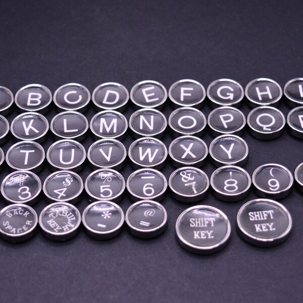 Typewriter Key Ring - Etsy
