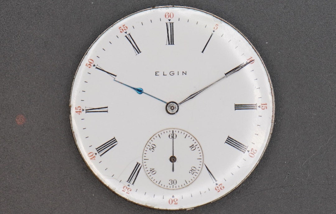 Vintage Elgin Watch Movement. Complete, Not Running. Year 1908, Size ...