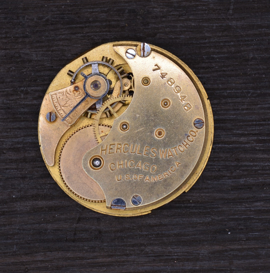 Vintage Hercules Watch Company, Watch Movement, Not Running. Antique ...