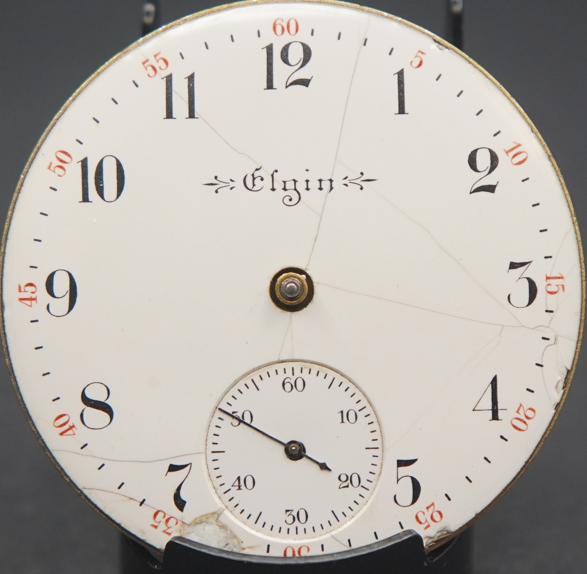 Vintage Elgin Watch Movement. Complete, Not Running. Year 1905, Size 18 ...