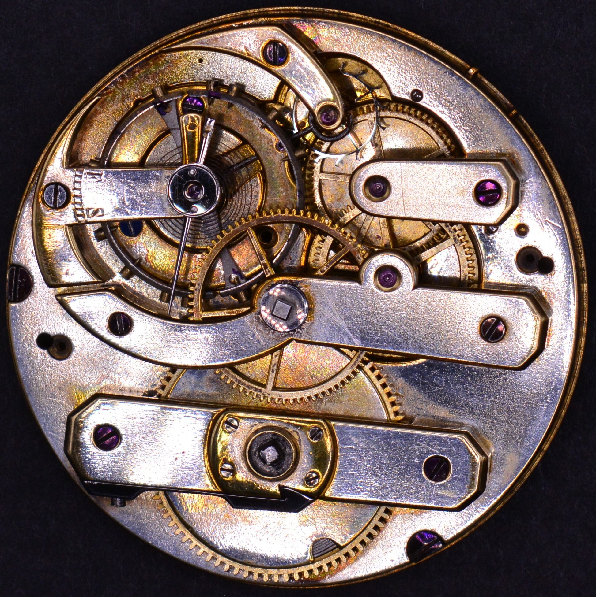 Vintage Swiss Type Watch Movement. Unknown Maker. Complete, Not Running ...