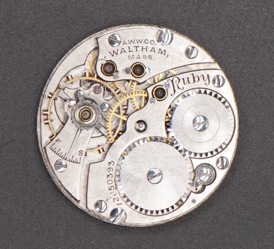 Vintage Waltham Watch Movement. Complete Not Running. Year 1903, Size 6 ...