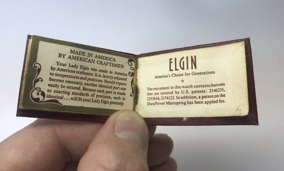 Vintage Lady Elgin Watch Observatory Certificate. Boo… - Gem