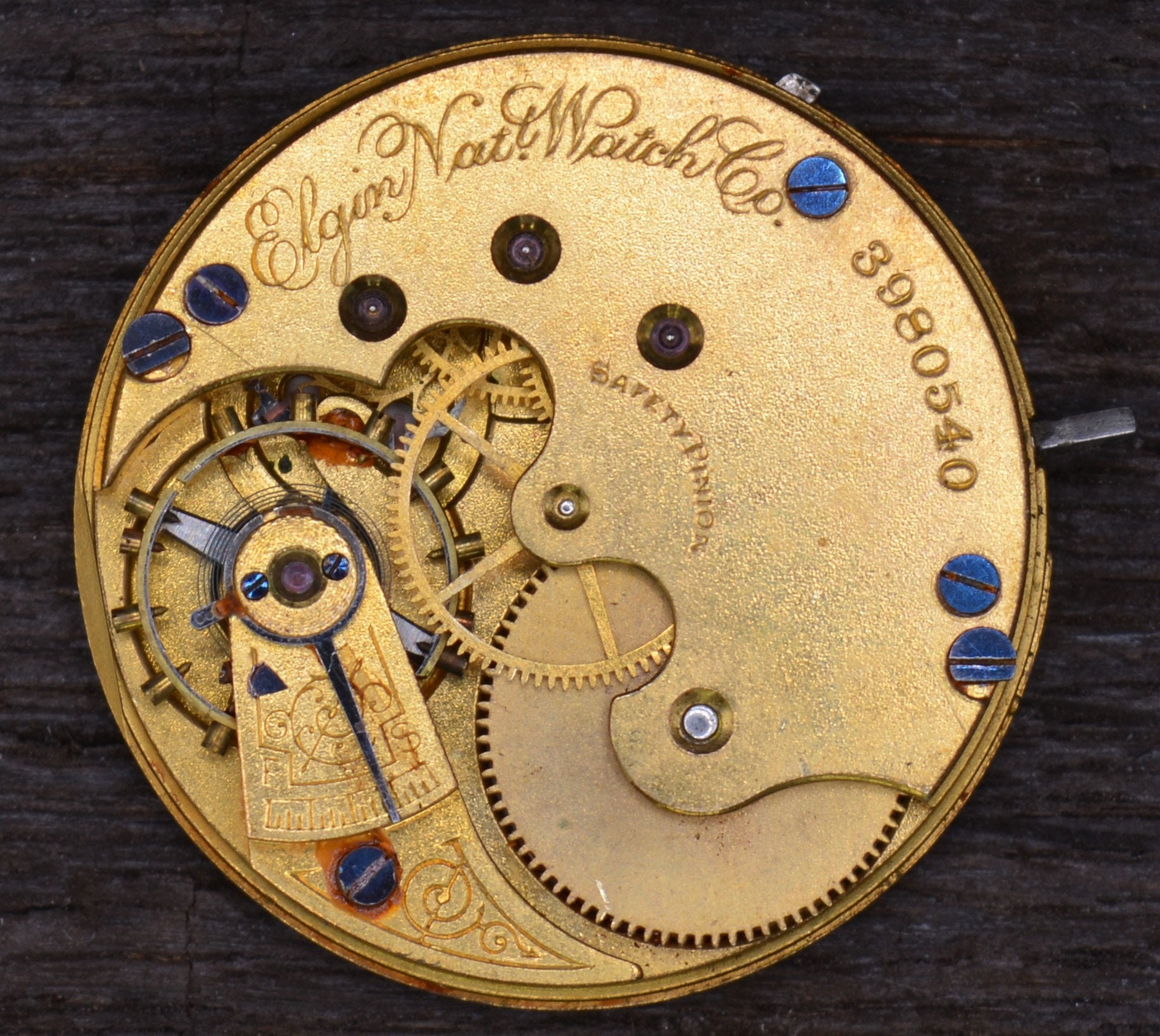 Vintage Elgin Pocket Watch Movement Complete but Not Running. - Etsy