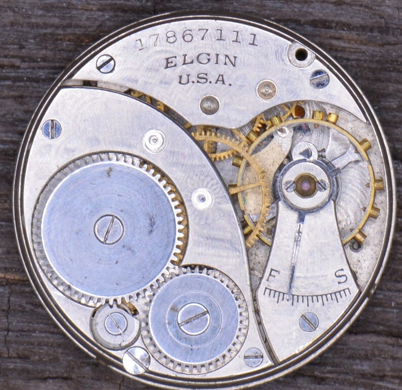 Vintage Elgin Watch Company Pocket Watch Movement Complete - Etsy