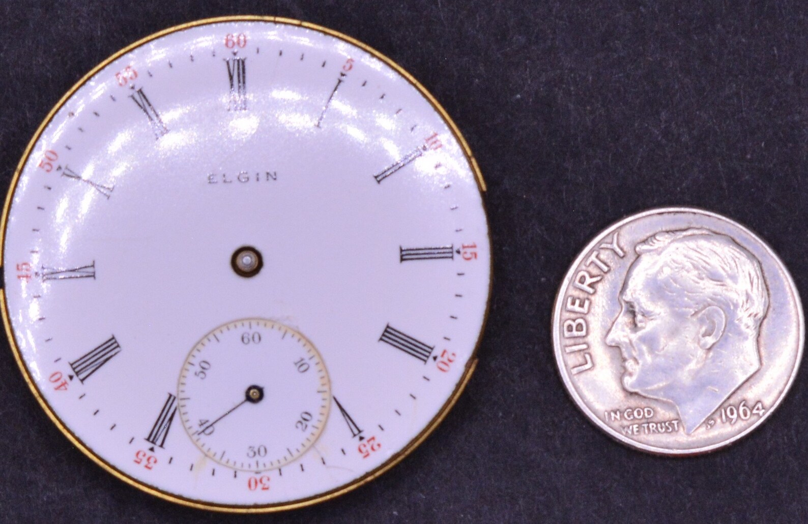 Vintage Elgin Pocket Watch Movement. Complete Not Running. - Etsy