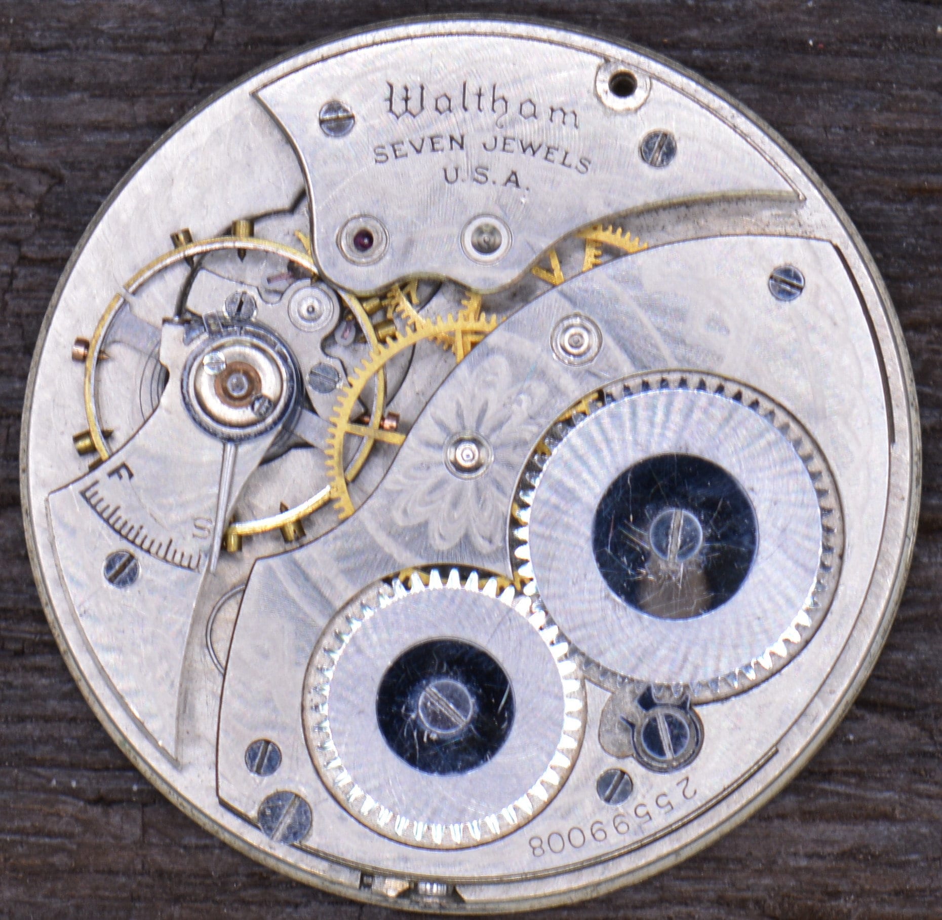Vintage Waltham Pocket Watch Movement, Complete but Not Running ...