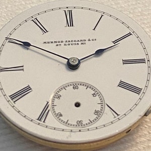Vintage "mermod Jaccard" St. Louis Movement. "lady Standard". Complete ...