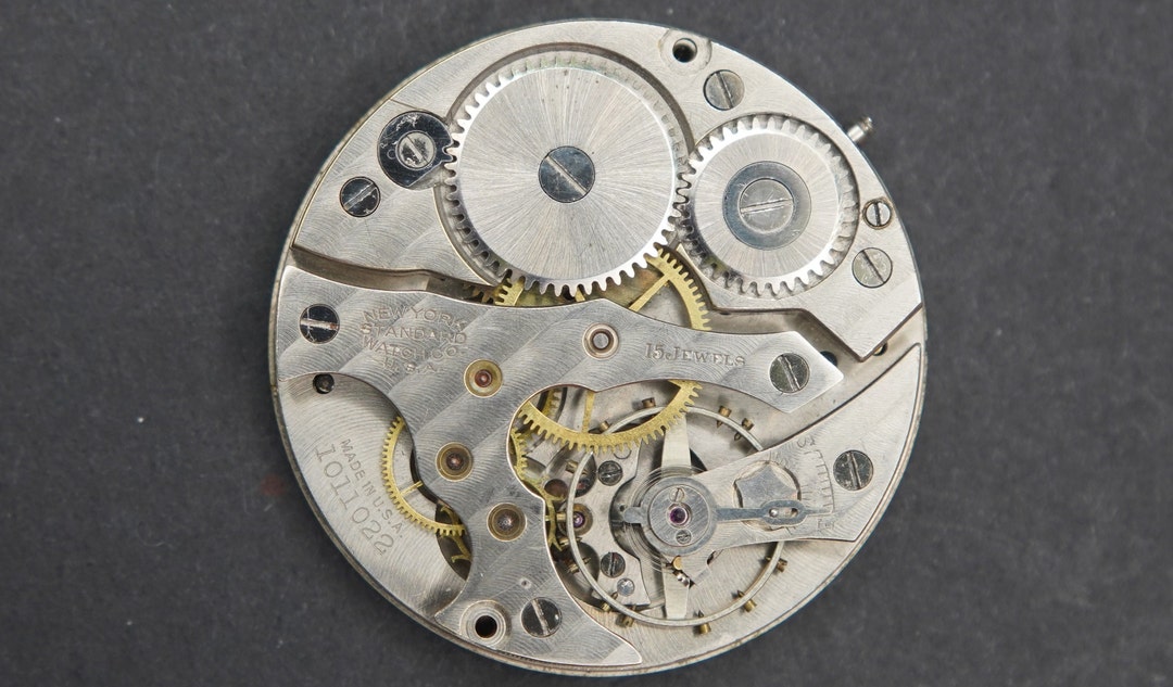 Vintage NY Standard Watch Movement. Complete, Not Running. Year 1922 ...