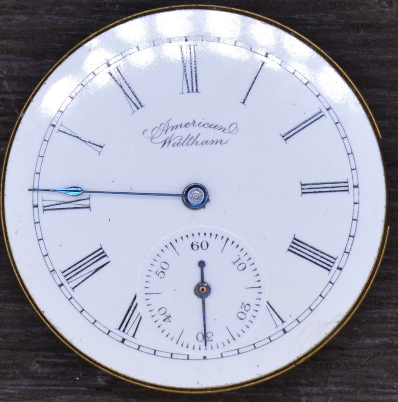Vintage Waltham Pocket Watch Movement, Complete but Not Running ...