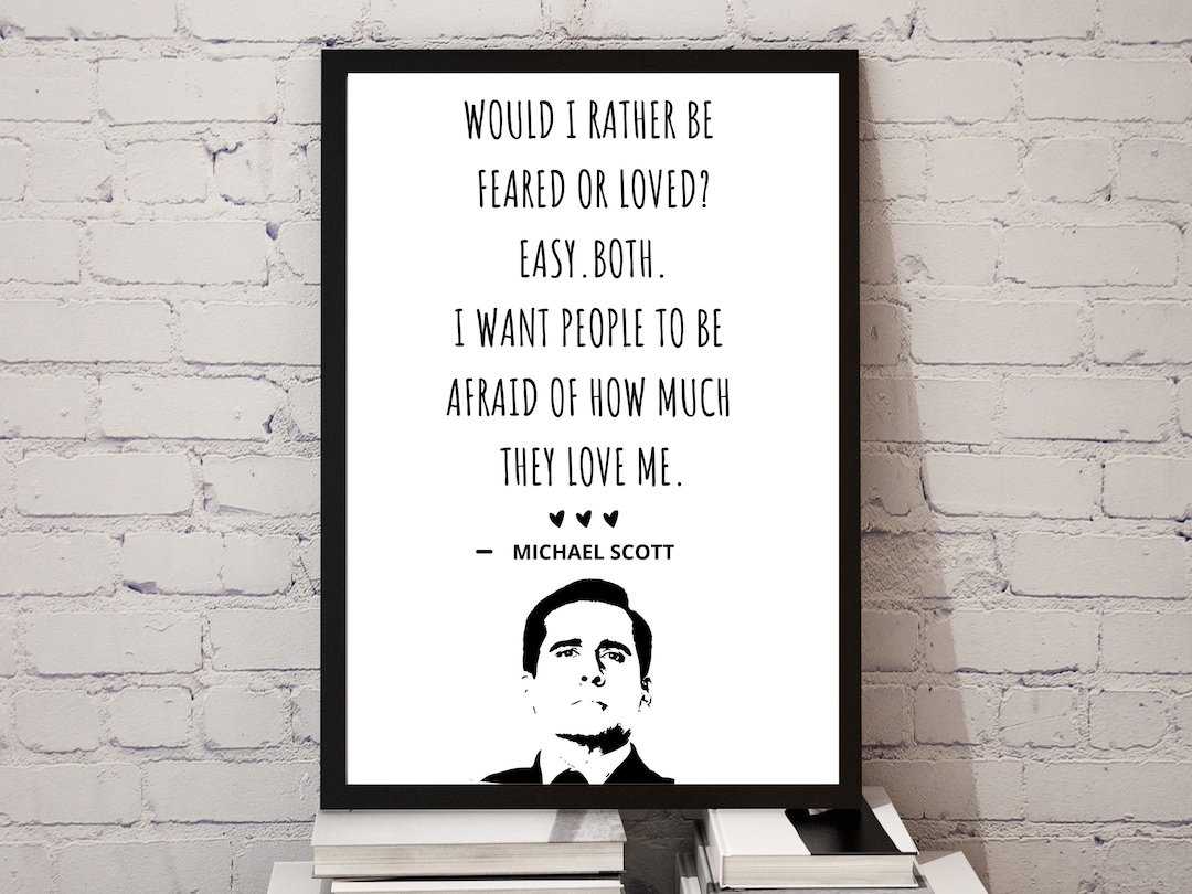 Michael Scott Quote Print: the Office TV Show Wall Art (digital ...