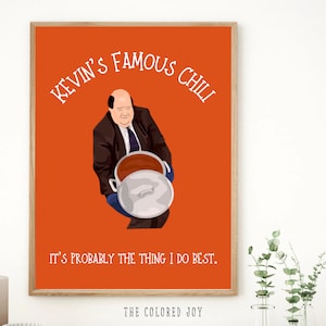 Kevin's Famous Chili - the Office TV Show Art Print (digital Download ...
