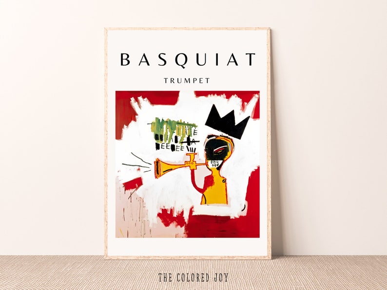 Trumpet Jean Michel Basquiat Poster Basquiat Poster Print - Etsy