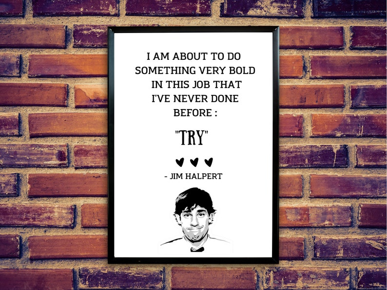 Jim Halpert Quotes / the Office TV Show Printable/ the Office - Etsy