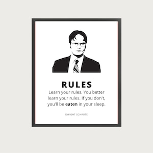 The Office TV Show Quotes Print Set, 3 Piece Wall Art, the Office ...