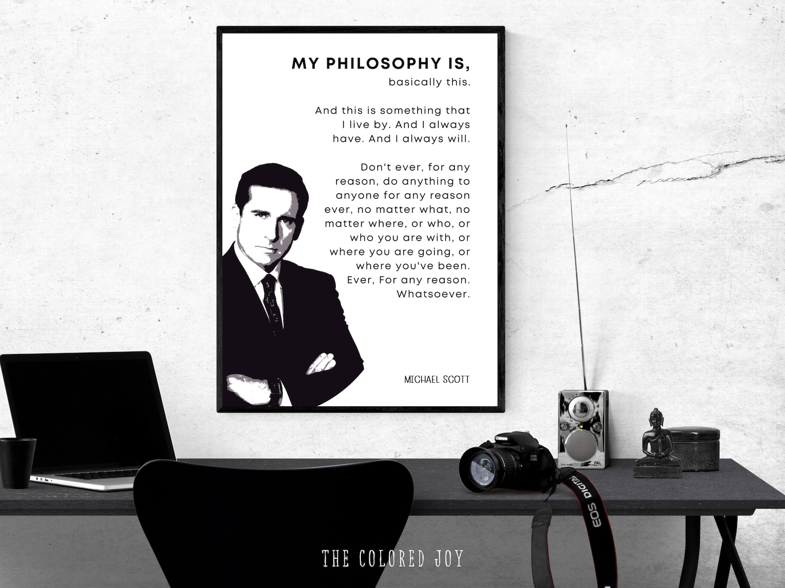 Michael Scott Philosophy Quote Poster - the Office TV Show (digital ...