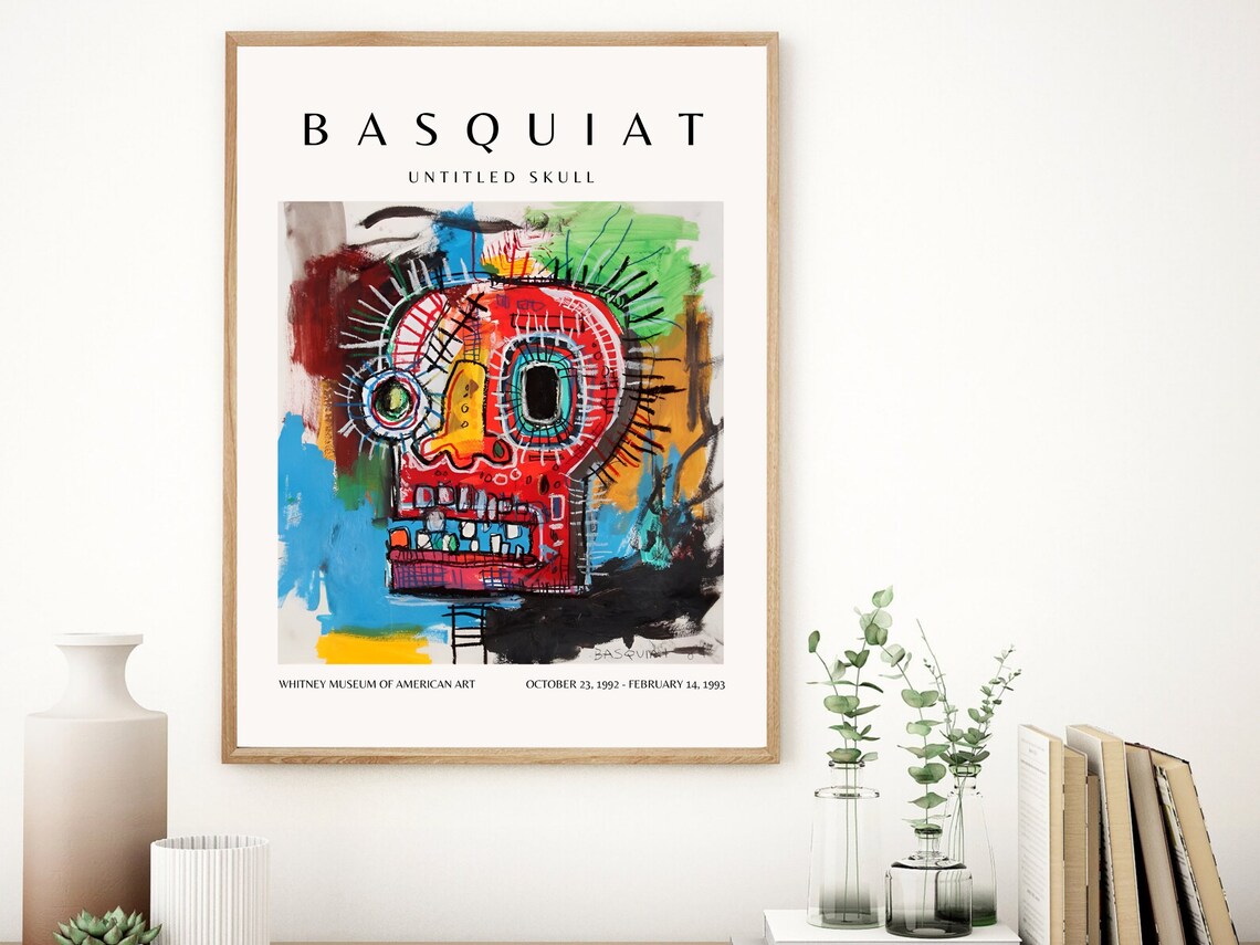 Untitled Skull : Jean-michel Basquiat Poster Basquiat Poster - Etsy