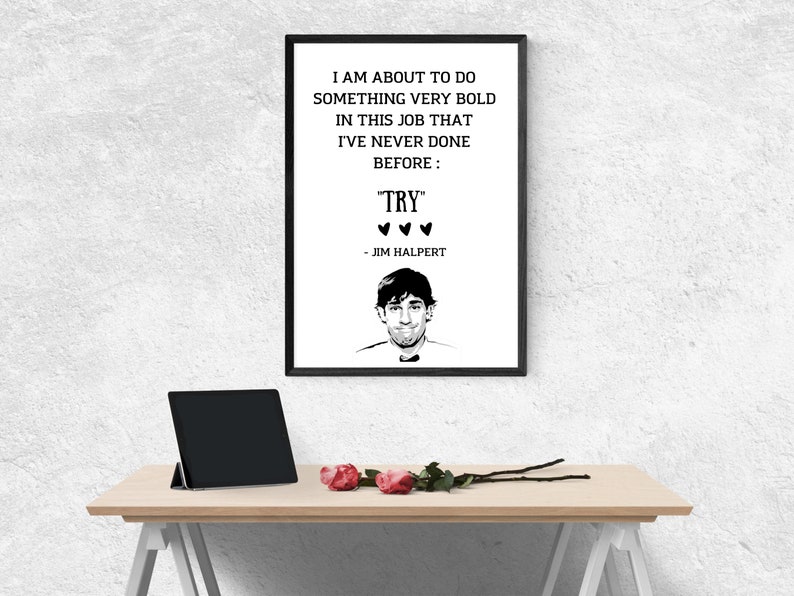 Jim Halpert Quotes / the Office TV Show Printable/ the Office - Etsy
