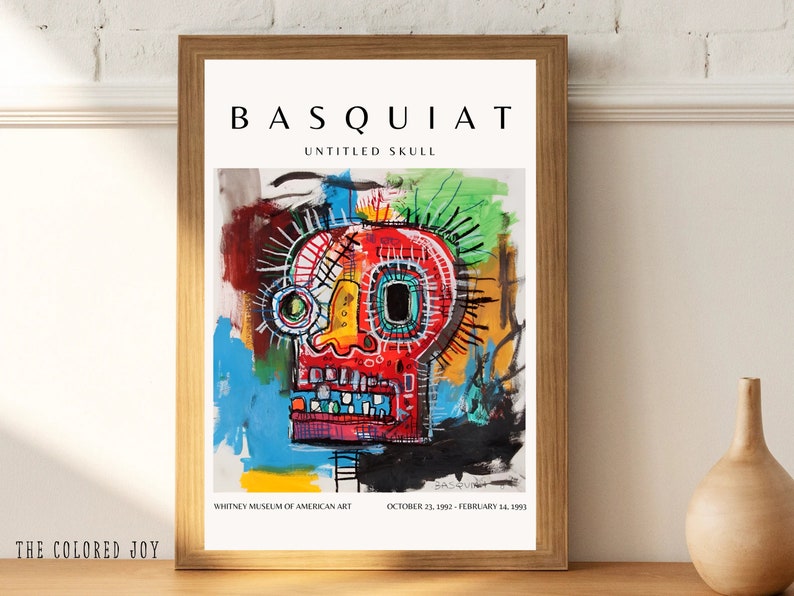 Untitled Skull : Jean-michel Basquiat Poster, Basquiat Poster Print, Basquiat Wall Art, Graffiti ...