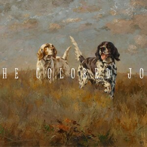 Dog and Landscape Painting PRINTABLE Rustic Fall Decor Print - Etsy