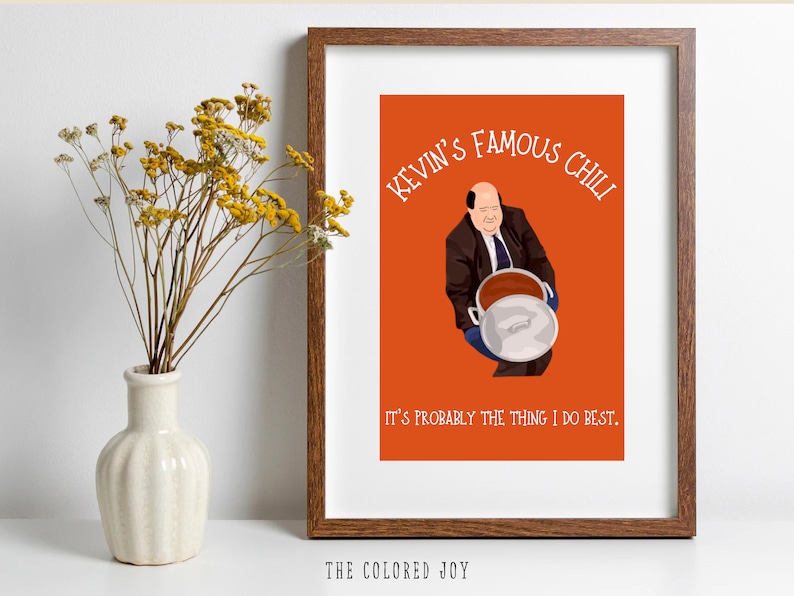 Kevin's Famous Chili - the Office TV Show Art Print (digital Download ...